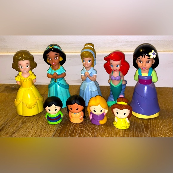 Fisher-Price | Toys | Lot Of 9 Disney Princes Squeeze Toys Finger ...